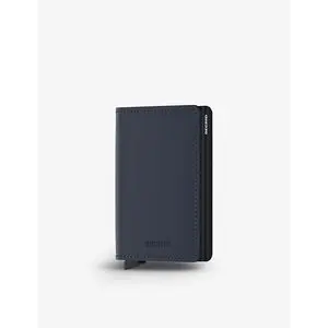 SECRID Slimwallet Matte Leather And Aluminium Cardholder - Night Blue