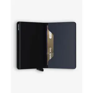 SECRID Slimwallet Matte Leather And Aluminium Cardholder - Night Blue