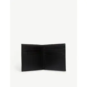 Polo Ralph Lauren Pony-embossed Pebbled Leather Billfold Wallet - Black