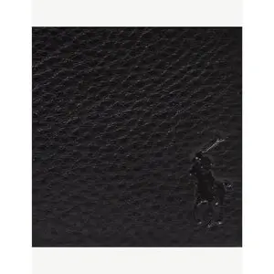 Polo Ralph Lauren Pony-embossed Pebbled Leather Billfold Wallet - Black