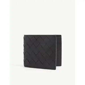 Bottega Veneta Intrecciato Leather Bifold Wallet - Black