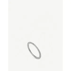Monica Vinader Skinny Diamond Eternity Ring - White