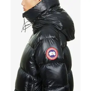 Canada Goose Cypress Funnel-neck Shell-down Jacket - Black