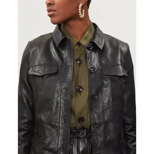 Zadig&Voltaire Liam Leather Jacket - Noir