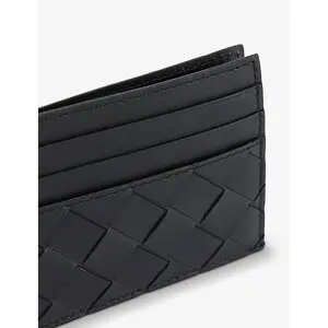 Bottega Veneta Double-faced Woven Leather Card Holder