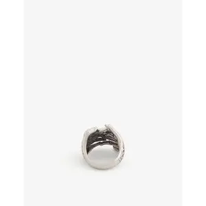 SERGE DENIMES Skeleton Hands Sterling Ring