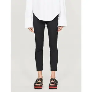 Whistles Super Stretch Cotton Trousers - Black