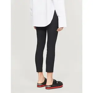 Whistles Super Stretch Cotton Trousers - Black