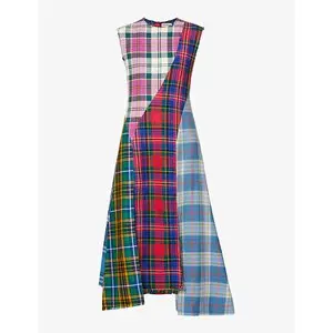 RAVE REVIEW Iggy Asymmetric Deadstock-wool Midi Dress