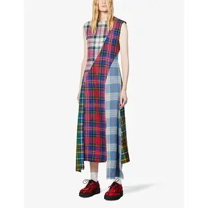 RAVE REVIEW Iggy Asymmetric Deadstock-wool Midi Dress