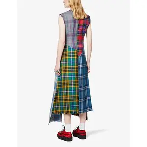RAVE REVIEW Iggy Asymmetric Deadstock-wool Midi Dress