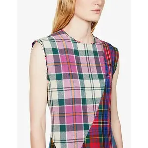 RAVE REVIEW Iggy Asymmetric Deadstock-wool Midi Dress