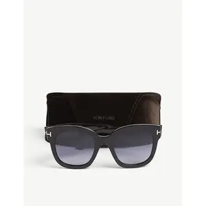 TOM FORD Beatrix Square Frame Sunglasses - Black