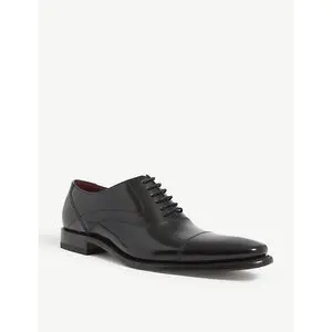 LOAKE Leather Oxford Shoes - Black