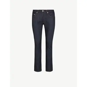Sandro Slim-fit Mid-rise Stretch-denim Jeans - Raw Denim