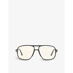 TOM FORD Ft5737 Aviator-frame Sunglasses - Black
