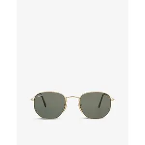 Ray-ban Hexagonal-frame Sunglasses - Gold