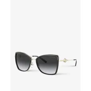 Michael Kors Square-frame Metal Sunglasses - Gold
