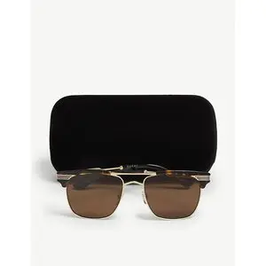 Gucci Gg0287s Rectangle-frame Sunglasses