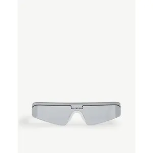 Balenciaga Bb0003s Rectangle-frame Sunglasses - White
