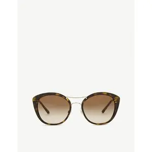 Burberry Be4251 Round Sunglasses - Dark Havana