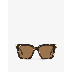 Bottega Veneta Square-frame Acetate Sunglasses - Brown