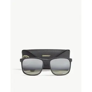 Ray-ban Chromance Square-frame Sunglasses - Black