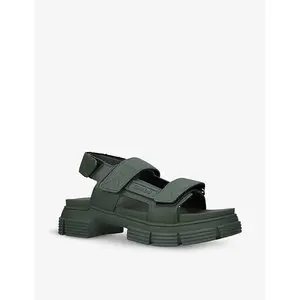 GANNI Chunky Recycled Rubber Sandals