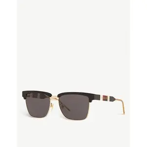 Gucci Gg0603s 56 Rectangular Sunglasses