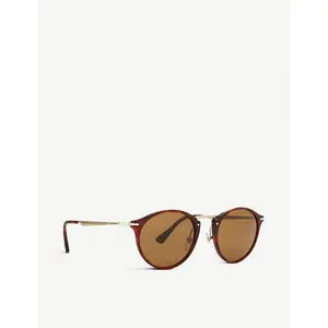 Persol Po3166s Round-frame Sunglasses - Brown