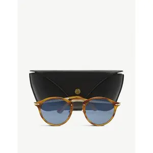 Persol Havana Phantos Round-frame Sunglasses - Brown