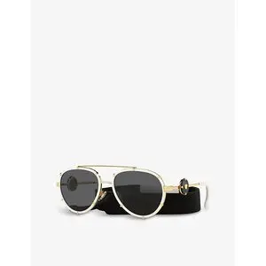 Versace Ve2232 Aviator Sunglasses
