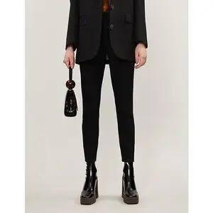 Whistles Tapered Mid-rise Stretch-twill Trousers