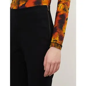 Whistles Tapered Mid-rise Stretch-twill Trousers