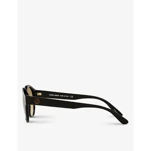 Giorgio Armani Ar8146 Panthos-frame Sunglasses - Black