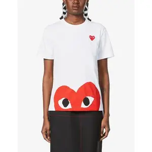 Play Comme Des Garcon Comme Des Garçons Play Big Heart Appliqué T-shirt