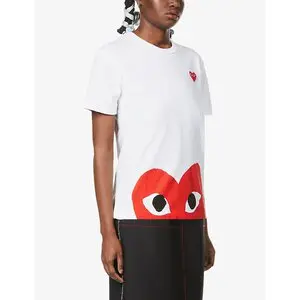 Play Comme Des Garcon Comme Des Garçons Play Big Heart Appliqué T-shirt