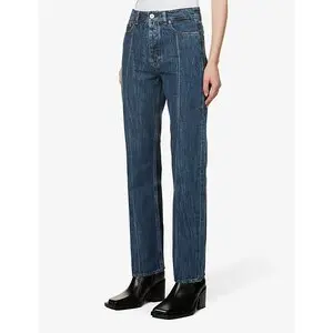 Our Legacy Linear Cut Straight-leg High-rise Jeans