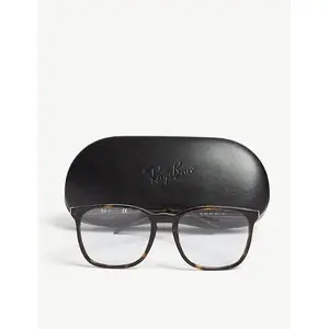 Ray-ban Square-frame Optical Glasses - Havana