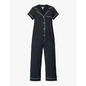 Eberjey Gisele Stretch-jersey Pyjama Set - Black Sorbet