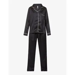 Bluebella Claudia Satin Pyjama Set - Black