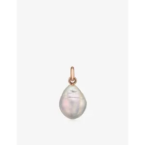 Monica Vinader Nura Baroque Pearl Pendant - 18ct Rose Gold