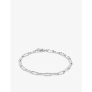 Monica Vinader Alta Textured Sterling Bracelet - Silver