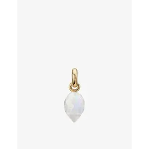 Monica Vinader 18ct Gold-plated Vermeil And Pendant Charm - Moonstone