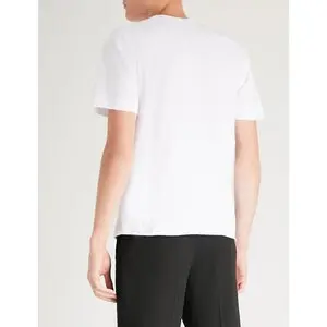 Play Comme Des Garcon Polka-dot Logo-print Cotton-jersey T-shirt