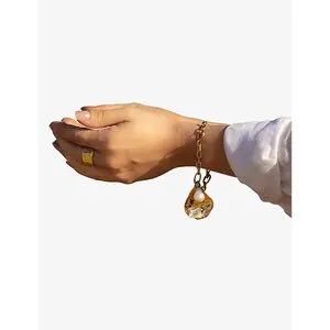 Monica Vinader Nura Shell 18ct Yellow Vermeil Pendant