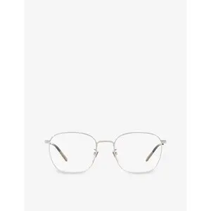 Gucci Gg0681o Rectangle-frame Optical Glasses - Silver