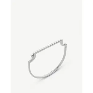 Monica Vinader Signature Skinny Bangle - Silver