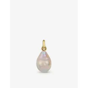 Monica Vinader Monica Vinader Fiji Bud Mini Pearl Pendant 18ct Gold