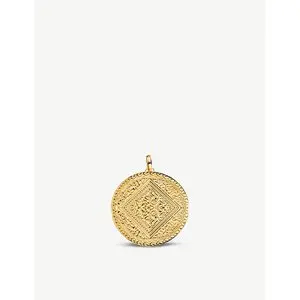 Monica Vinader Marie 18ct Yellow-gold Vermeil Mini Pendant - Yellow Gold